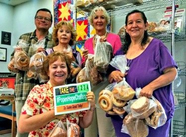 Employees take Pope's Hope Challenge