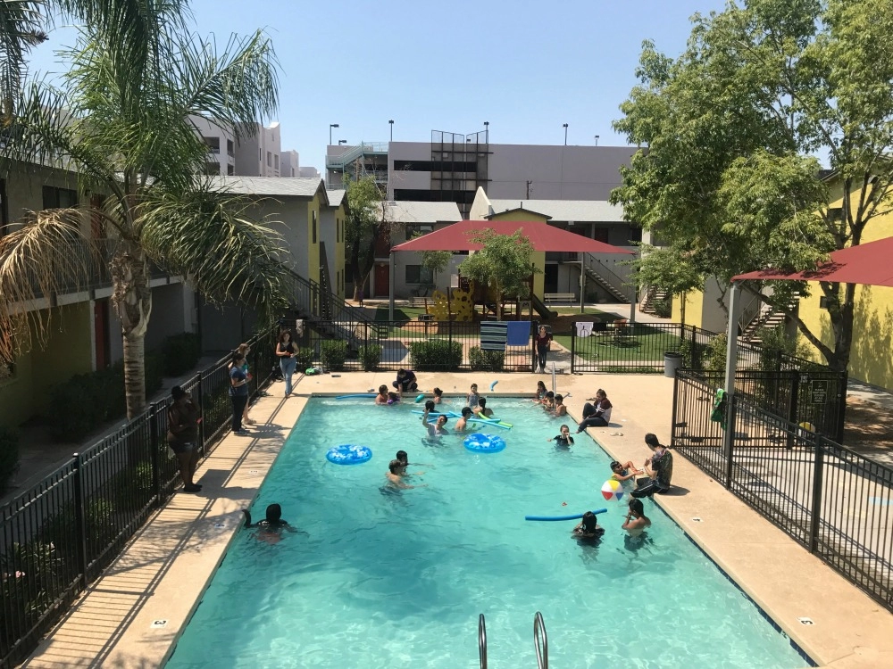 Volunteers Help Affordable Housing Communities Cool Off